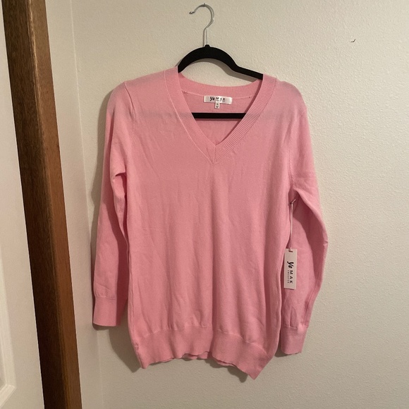 Ye MAK sweater | Sweaters | Pink Vneck Sweater | Poshmark